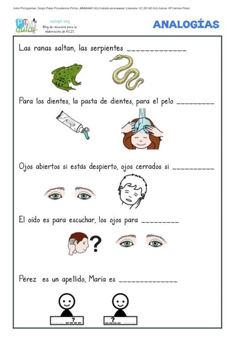 Las Analogías Consisten En Comparar O Relacionar Conceptos Objetos O