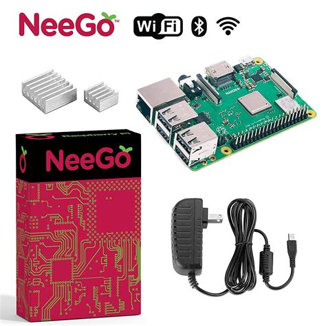 Neego Raspberry Pi 3 B Starter Kit Pi 3 Model B Barebones Computer
