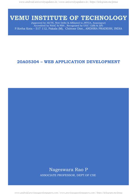 solution jntua advanced web application development lab manual r20