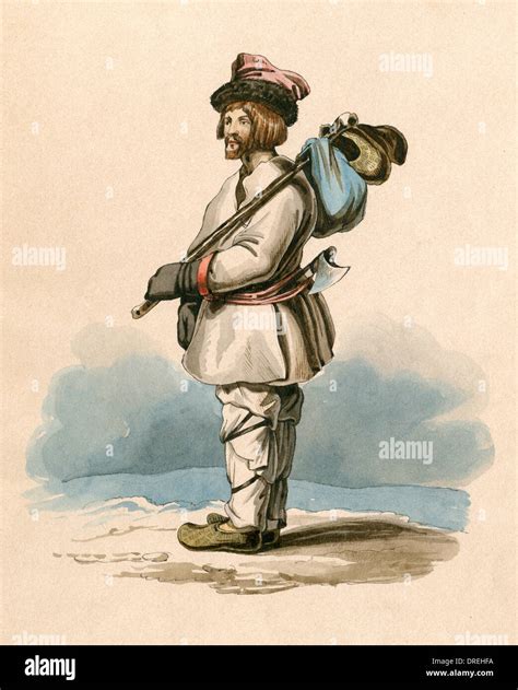 Russische Bauern Mann In Traditioneller Tracht Stockfotografie Alamy