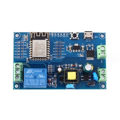 1 канальный Esp8266 беспроводной модуль реле Wi Fi Esp 12f макетная плата Ac 220 В постоянного