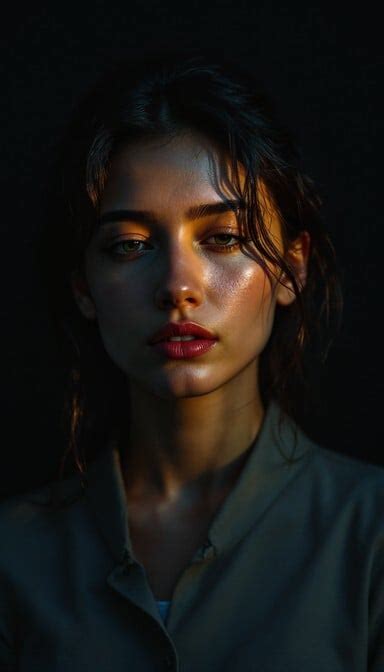 Free Dramatic Shadow Portrait Image Cinematic Dramatic Moody