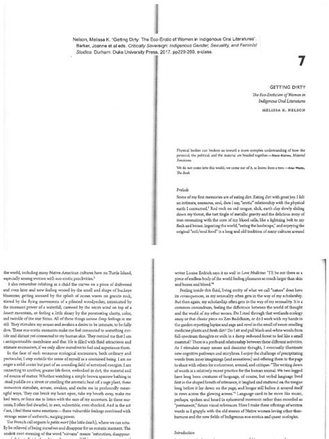 W9 Nelson Getting Dirty Rotated Ocr Combined Pdf Ecology Human