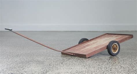 Sold At Auction Steel And Timber Garden Cart 80 X 168 X 58cm