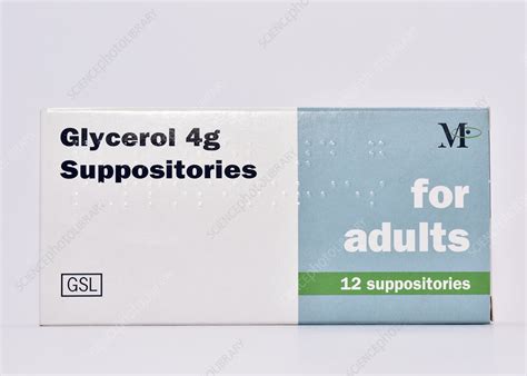 Glycerol Suppositories Stock Image C0295133 Science Photo Library