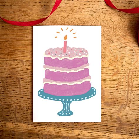Funny Birthday Card Happy Birthday Card Celebration Art Card
