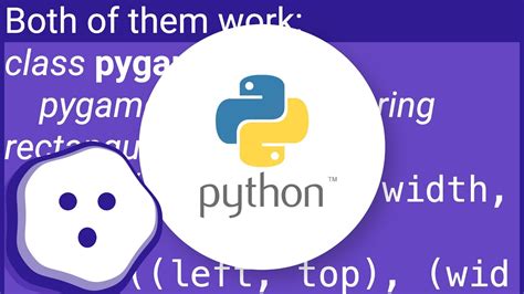 Pygame Rect What Are The Arguments Youtube
