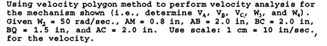 solved 3 using velocity polygon method to perform velocity