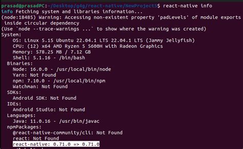 如何检查React Native的版本 极客教程
