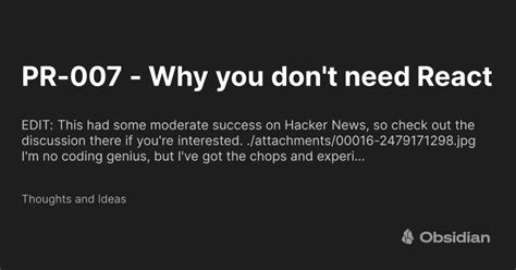 Bredec Gmbh On Linkedin Pr 007 Why You Dont Need React Thoughts And Ideas