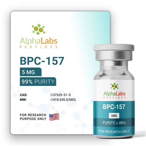 Bpc 157 5mg Go Alpha Labs High Quality Lab Tested Research Peptides