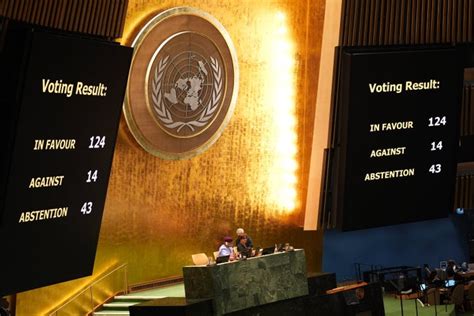 Un Adopts Resolution Demanding Israel End Occupation Of Palestine