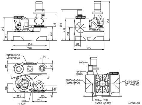 Hauptmaße Mit Rückschlagklappe Mm