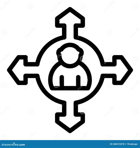 Human Evolution Icon Outline Vector Customer Team