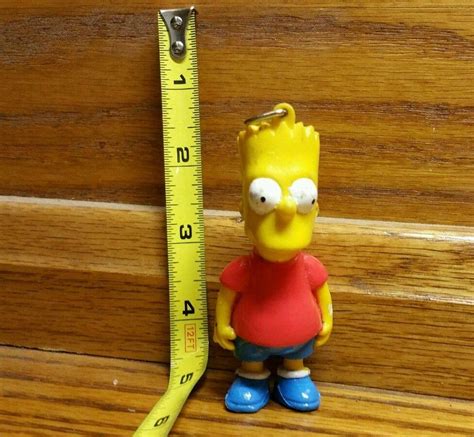 1990 Vintage Bart Simpson Key Chain The Simpsons Matt Groening