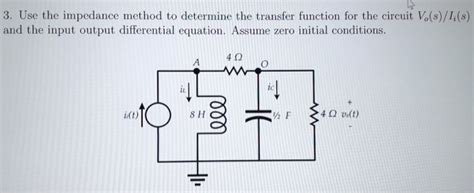 Solved P Use The Impedance Method To Determine The Chegg