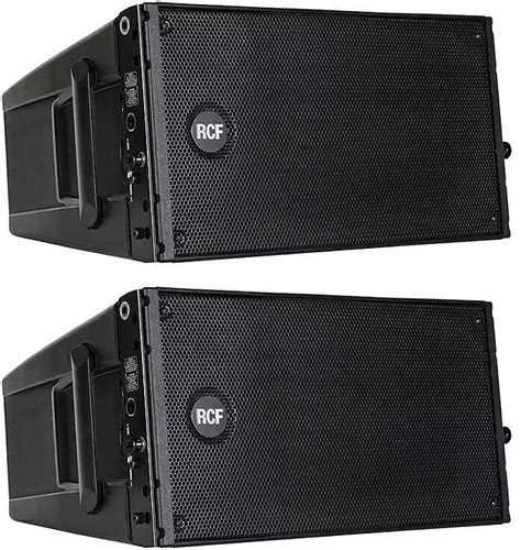 2x rcf hdl 10 a active line array module 1400w amplified dj reverb