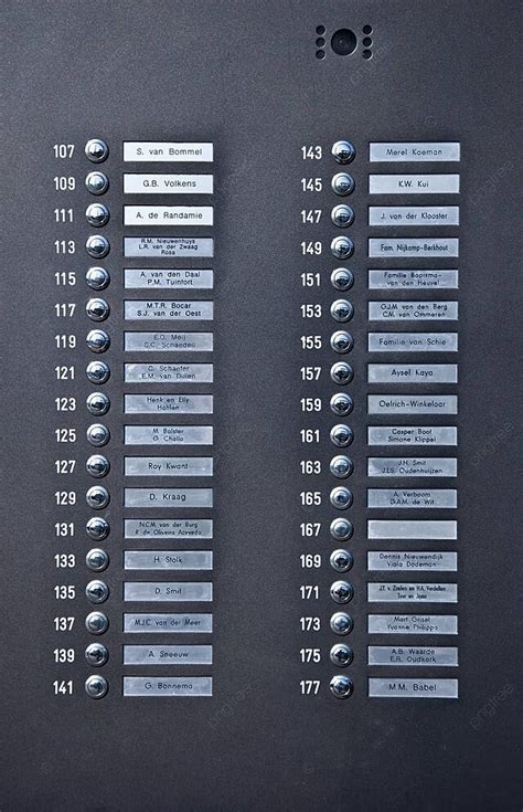 Intercom Nameplates Bell Numbers Metal Photo Background And Picture For Free Download Pngtree