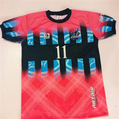 Red And Blue Jersey Design With Number 11