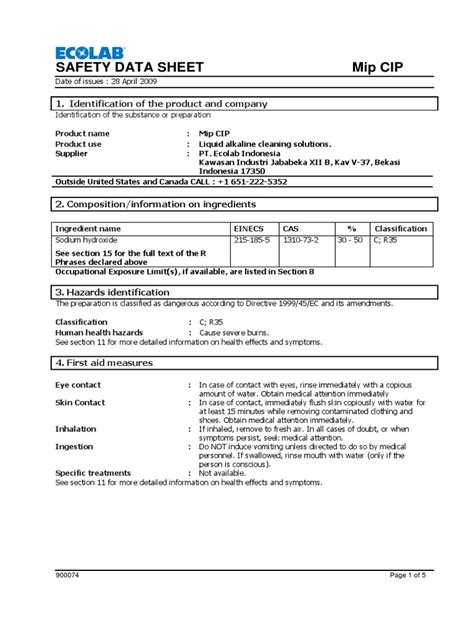 Iid En Sds16 Mip Cip 28 04 2009 Pdf Sewage Treatment Carbon Dioxide