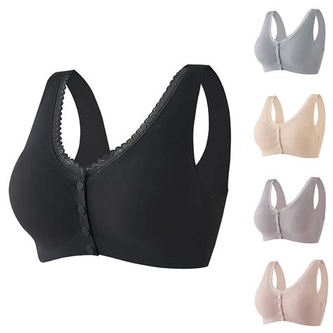 Utoimkio Front Closure Wireless Bras For Women Comfort Full Coverage