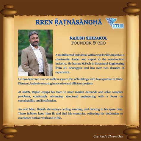 Nidhi Shetti On Linkedin Gratitudechronicles Rrenratnasangha