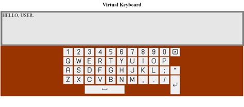 Virtual Keyboard In Javascript With Source Code Source Code And Projects