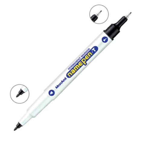 모나미 네임펜t 트윈흑색양쪽사용04mm~06mm흑색s506171 사무피아