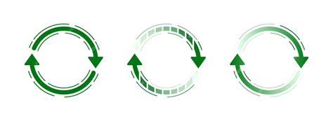 Premium Vector Green Circular Loading Icons For Progress Loading Refresh Spinning Indicators