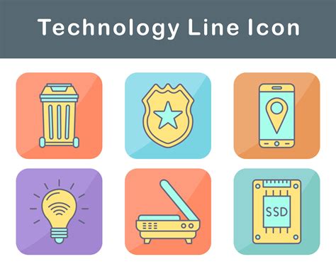Technology Vector Icon Set 20648245 Vector Art At Vecteezy