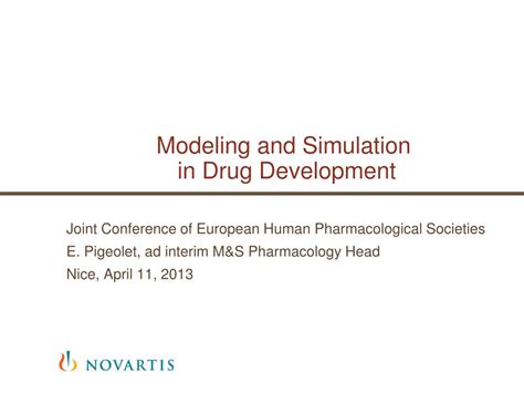 Ppt Modeling And Simulation In Drug Development Powerpoint