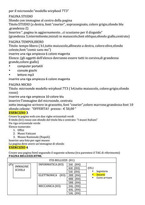 SOLUTION Esercizi Html Css Studypool