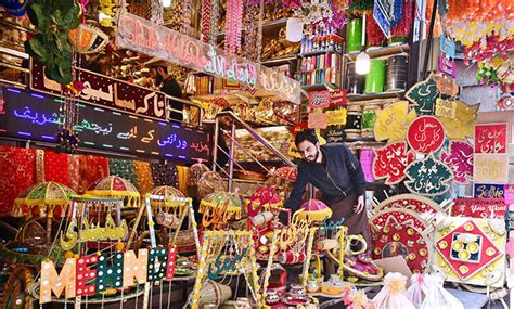 A Vendor Displaying The Different Kinds Of Decorative Stuff Using During Marriage Ceremonies At