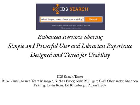 Ids Search Presentation Pptx
