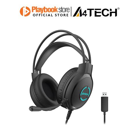 A4tech Fh300u Neon Illuminate Led Backlit Stereo Noise Canceling Wired