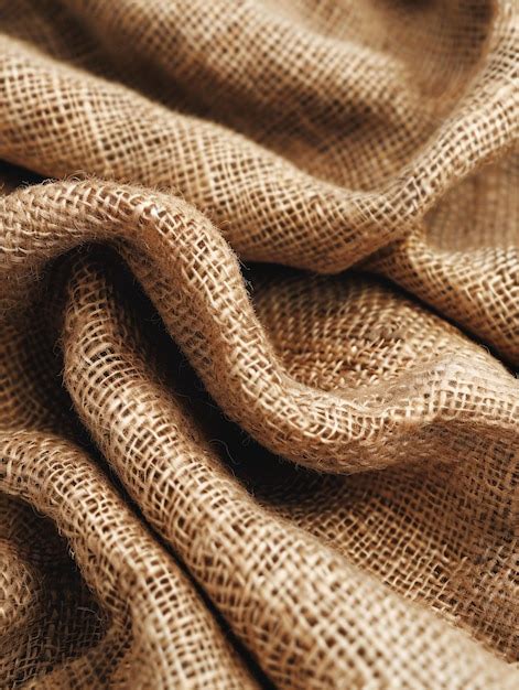 Tan Flaxen Textile Fabric With Organic Design For Backdrop Premium Ai