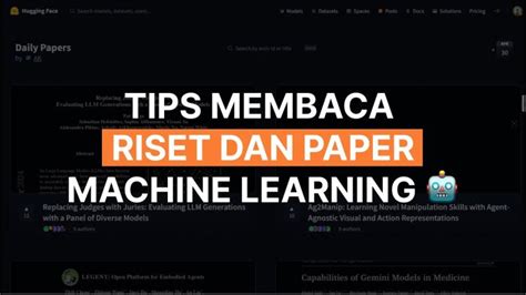 habibullah akbar on linkedin tips membaca paper dan riset machine