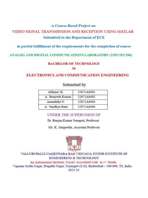 1234 Adc Cbp Report Pdf Modulation Signal To Noise Ratio