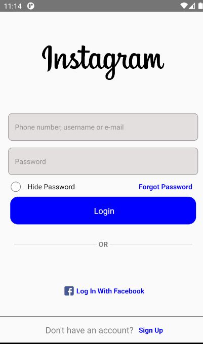 Github Snratesreactnative Instagramlogin Design İnstagram Login