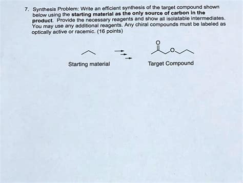 Synthesis Problem Write An Efficient Synthesis Of The Target