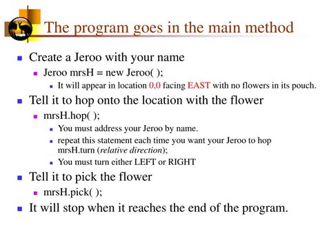 Ppt Jeroo Code Powerpoint Presentation Free Download Id539801
