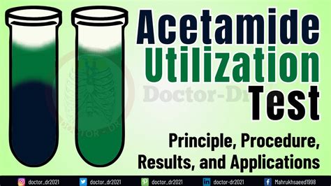 Acetamide Utilization Test Principle Procedure Results And