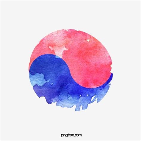 수채화 일러스트 한국 빨간색과 파란색 태극 깃발 원소 태극기 요소 태극기 수채화 Png 일러스트 및 Psd 이미지 무료 다운로드 Pngtree 깃발 수채화 배경