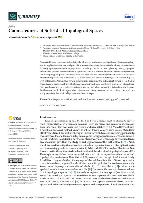 Pdf Connectedness Of Soft Ideal Topological Spaces