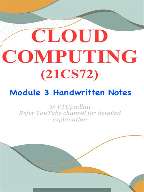 Cloud Module 3 Pdf