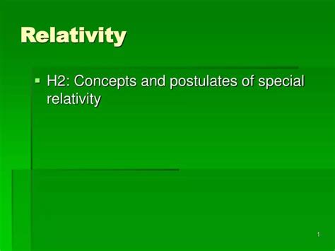 Ppt Relativity Powerpoint Presentation Free Download Id 6011046