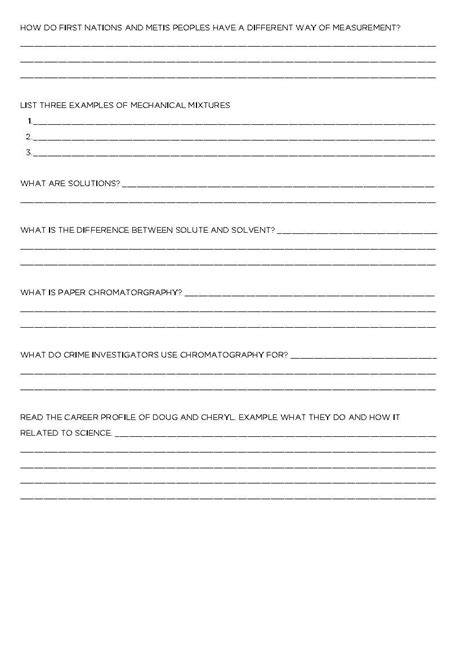 Mixtures And Solutions Textbook Notes Saskatchewan By Seeds Of Growth