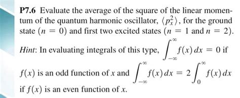 Solved P7 21 Evaluate For The Ground State N 0