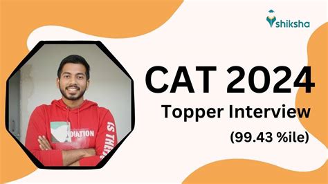 Cat 2024 Topper Interview Shouvik Chatterjee Scores 9943 Percentile In First Attempt