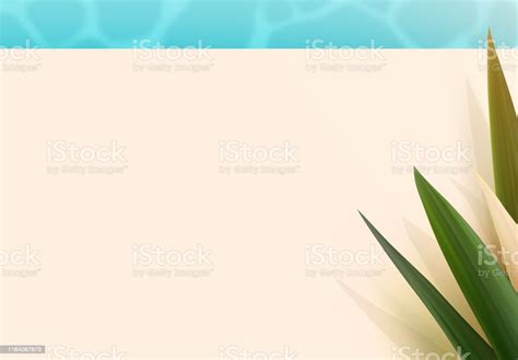 현실적인 열대 잎 템플릿입니다 야자수 잎 배경입니다 최소한의 개념 3d 열대 자연 창조적 인 잎 손바닥 벡터 일러스트레이션 0명에 대한 스톡 벡터 아트 및 기타 이미지